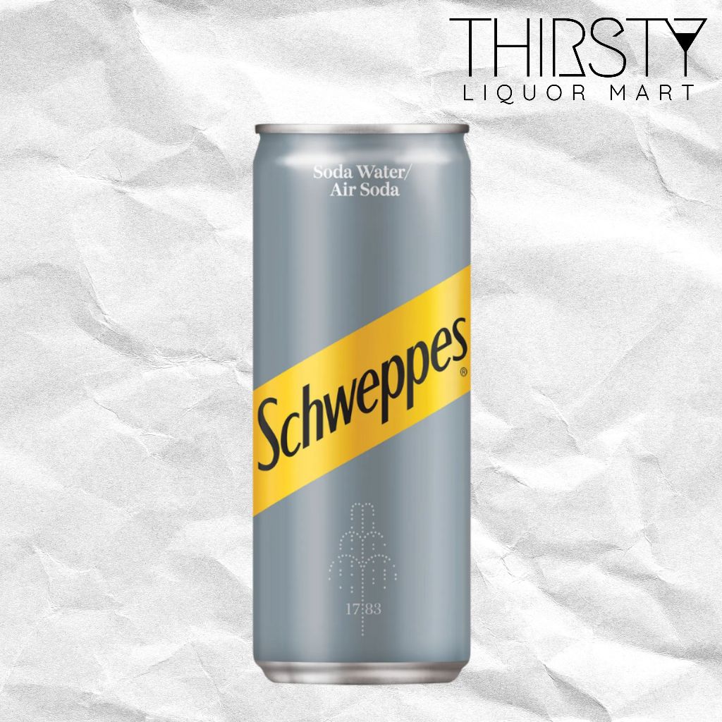 Jual Schweppes Sparkling Soda Water Can 250ml | Shopee Indonesia