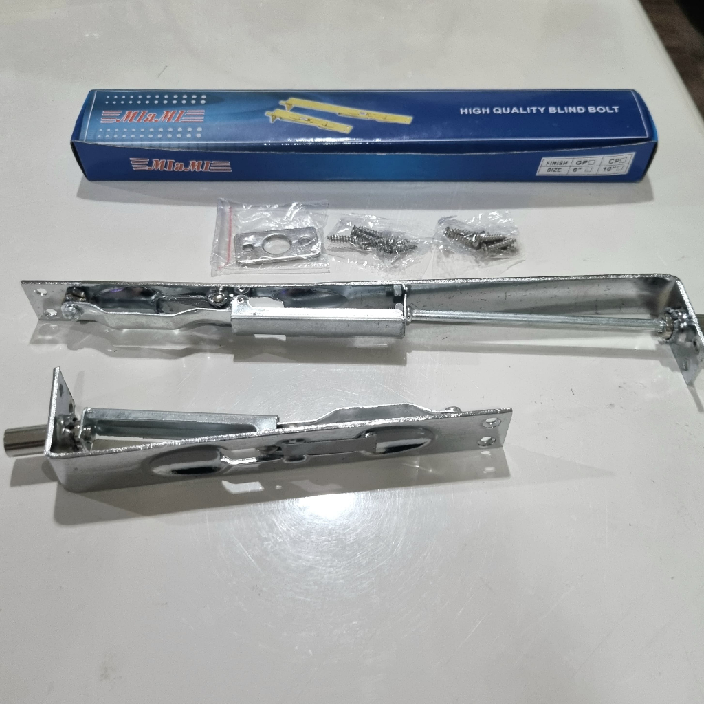 Jual Grendel Tanam Stainless 6"+10" inch 1 set TEBAL | Slot Pintu Tanam ...