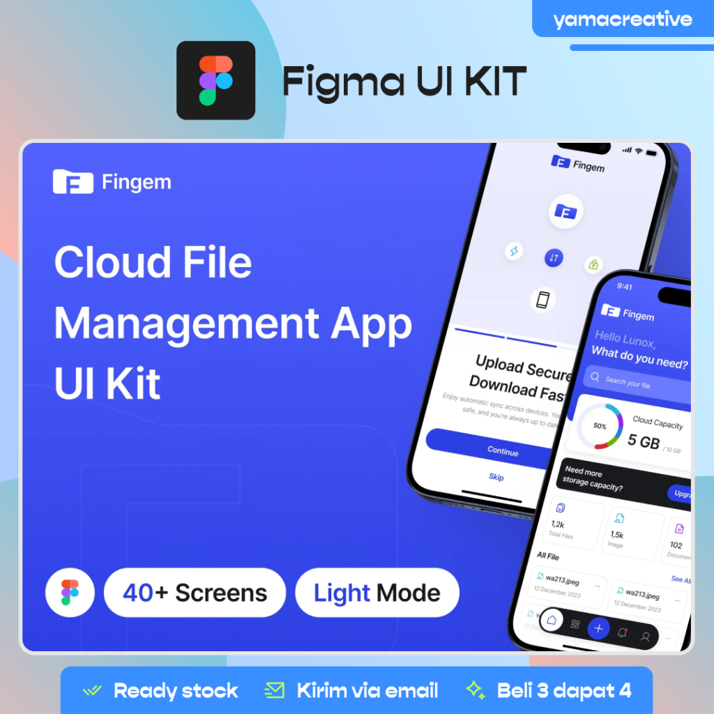 Jual File Management App 40+ Screen - Premium Figma UI Kit | Shopee ...