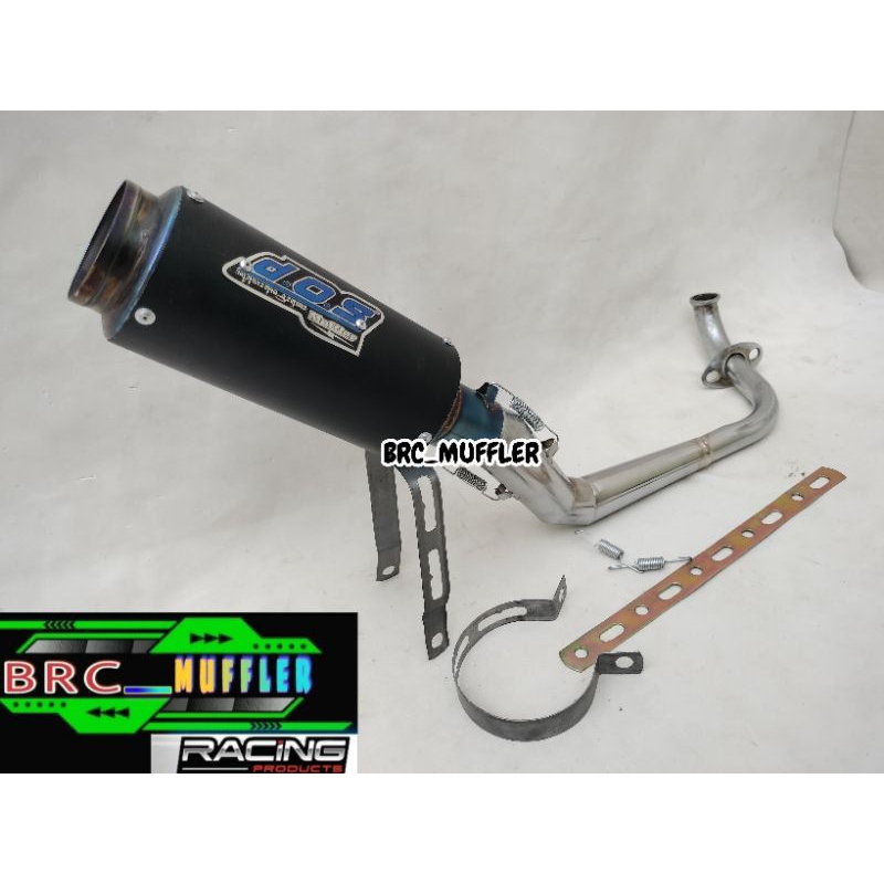 Jual KNALPOT RACING DOS CAT COATING HITAM MATIC HONDA BEAT KARBU, BEAT ...