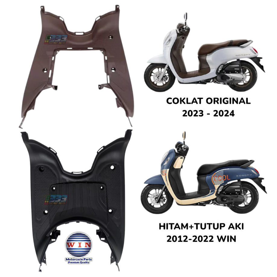 Jual step floor footrest atas Pijakan Kaki bordes scoopy new 2021 2022 K2F 2023 2024 hitam dan ...