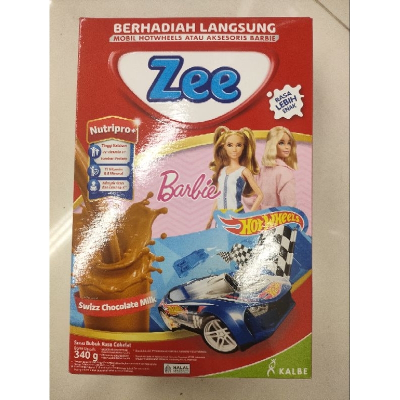 Jual SUSU ZEE BOX 340GR BERHADIAH HOTWEELS /ACC BARBIE RASA VANILA ...