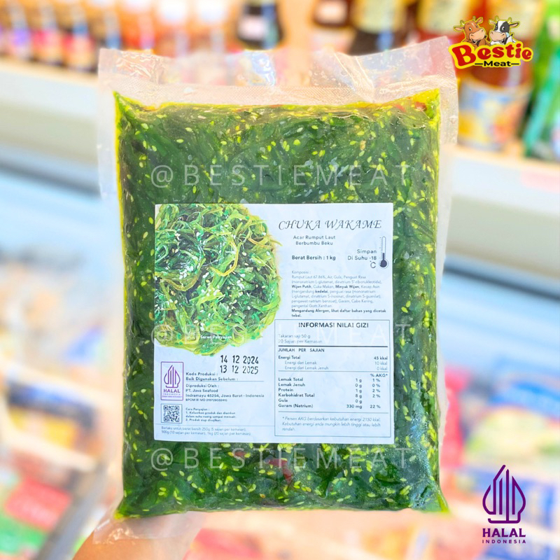 Jual Chuka Wakame | Salad Acar Rumput Laut 1kg | Shopee Indonesia