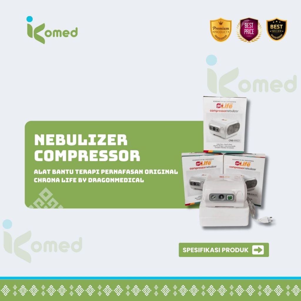 Jual Nebulizer Compressor Alat Bantu Terapi Pernafasan Original Chrona ...