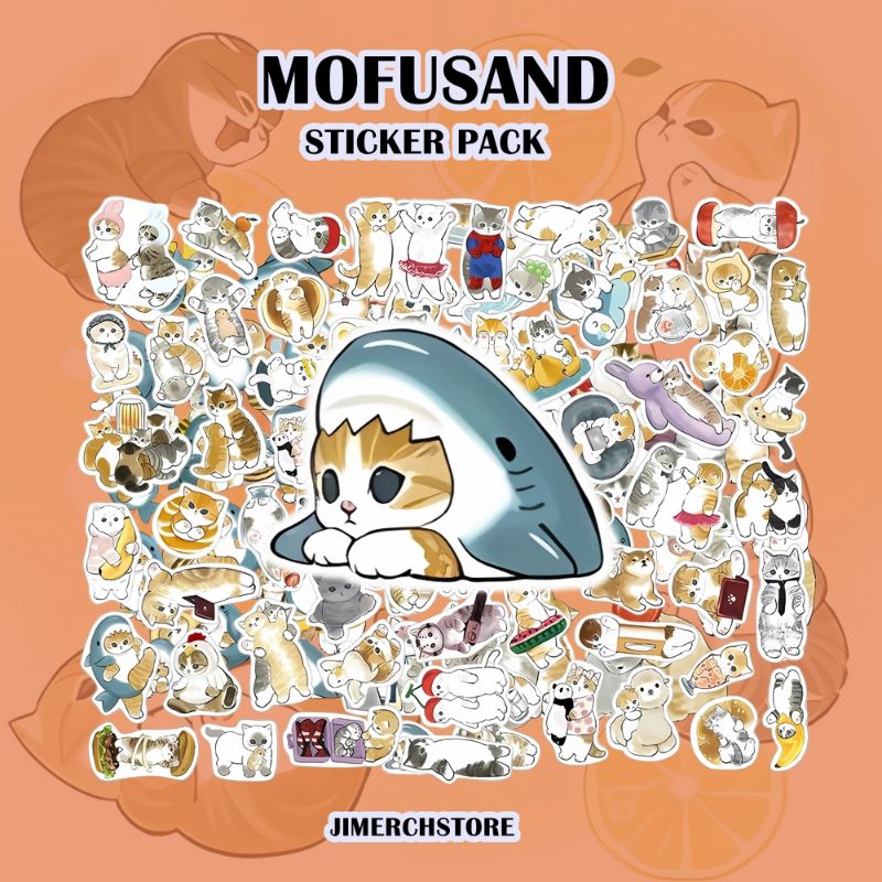 Jual STICKER MOFUSAND CAT KUCING LUCU Stiker Pack set | Shopee Indonesia
