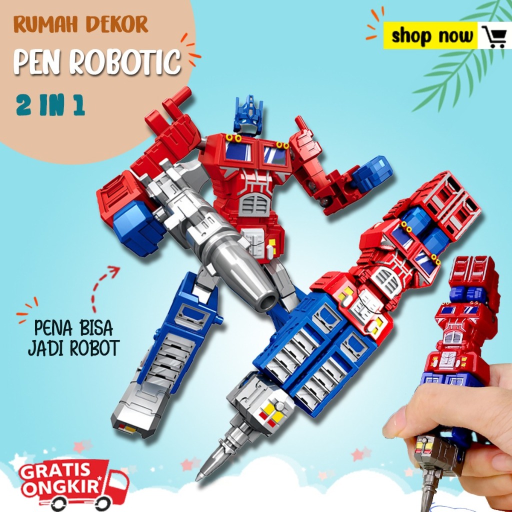 Jual Mainan Anak Pen Robotic Pulpen Robot 2in1 | Shopee Indonesia
