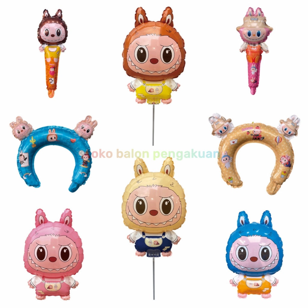 Jual Balon labubu bando/balon labubu jumbo/labubu tongkat | Shopee ...