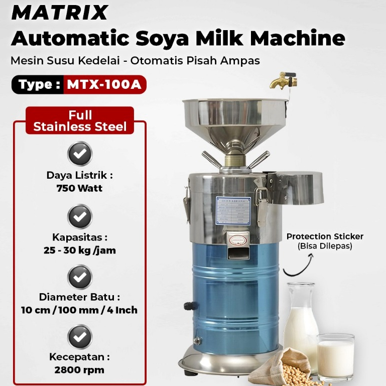 Jual MATRIX Mesin Susu Soya Otomatis Mesin Susu Kedelai Pisah Ampas MTX ...