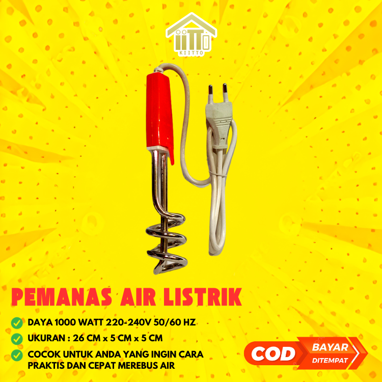 Jual ELEMEN PEMANAS AIR LISTRIK / WATER HEATER / ELEMEN CELUP 1000 WATT ...