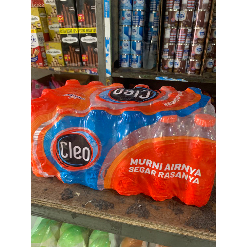 Jual Air Mineral Cleo 1 Dus isi 24 botol x 220ml | Shopee Indonesia