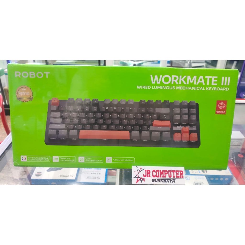 Jual KEYBOARD ROBOT WORKMATE III BLACK | Shopee Indonesia