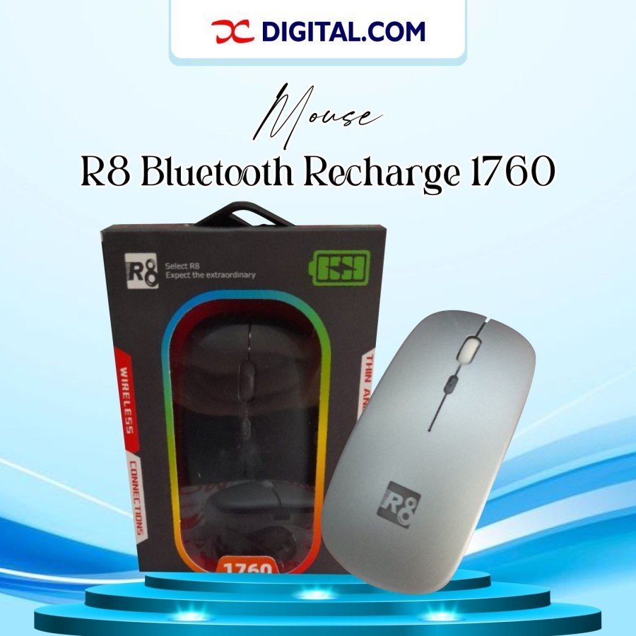 Jual Mouse R8 Bluetooth Recharge 1760 | Shopee Indonesia