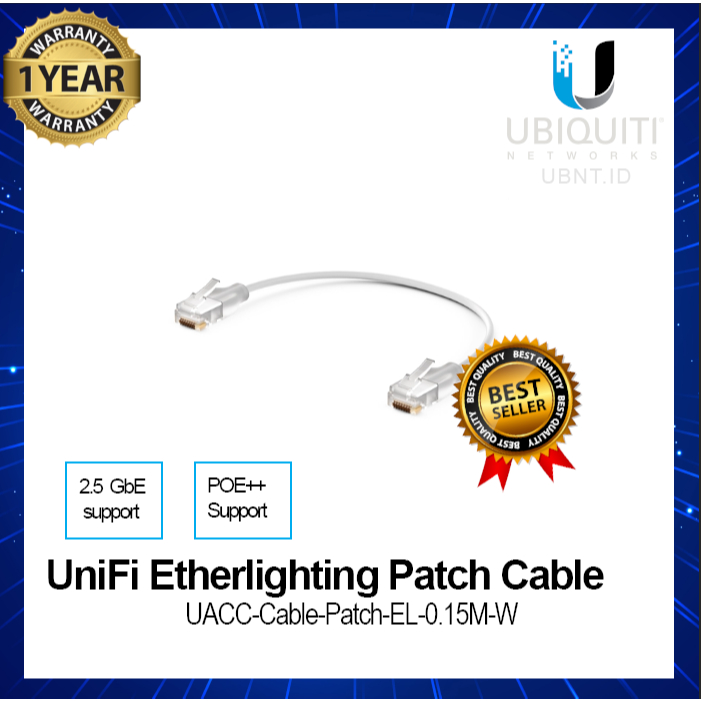 Jual Ubiquiti Etherlighting Patch Cable UACC-Cable-Patch-EL-0.15M-W (24 pack) | Shopee Indonesia
