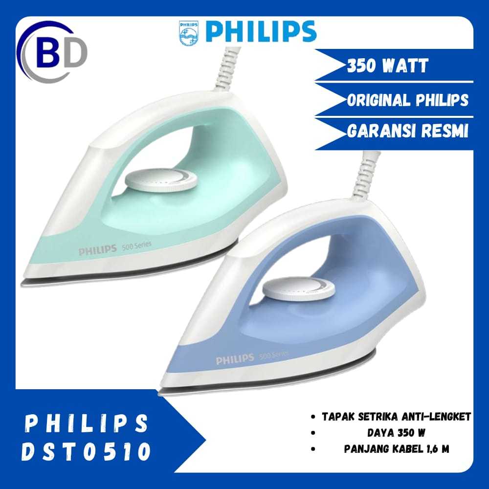 Jual Philips Setrika Anti Lengket Philips DST0510 Gosokan Seterika ...