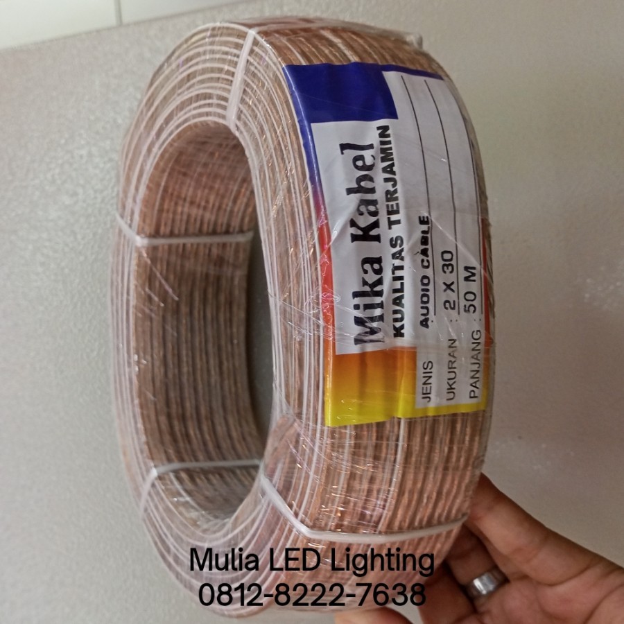 Jual Kabel Mika Kabel Audio Transparan Kabel Speker Transparan 2x30mm 2 ...