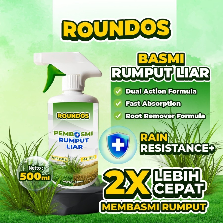 Jual Pembasmi Rumput Roundos 500ml Racun Rumput Gulma Racun Lalang ...