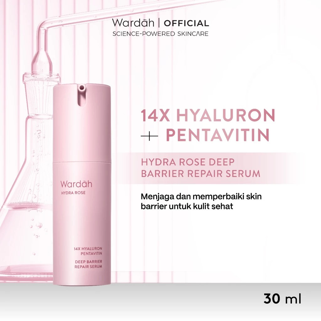 Jual * FELIZ * WARDAH Hydra Rose 14X Hyaluronic Pentavitin Deep Barrier Repair Serum 30 ml ...