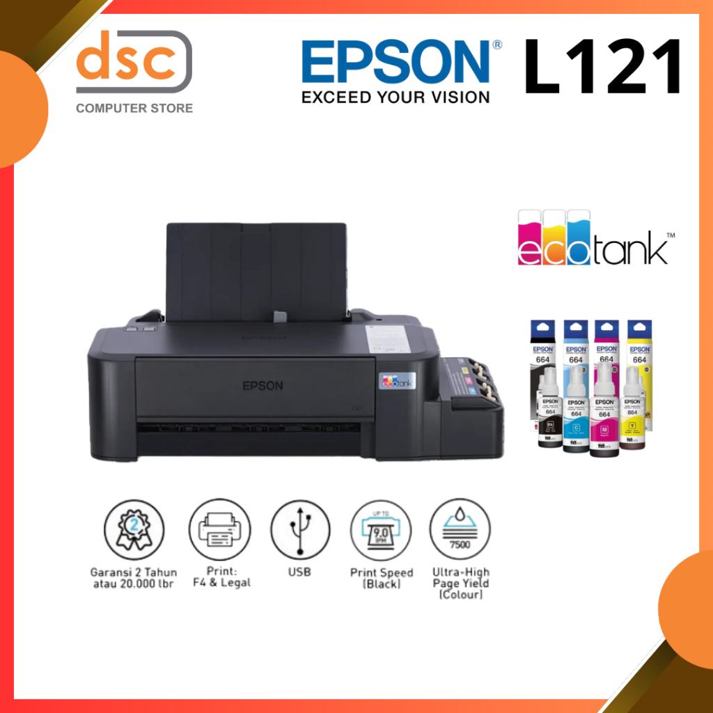 Jual Printer Epson L121 - Printer Cetak Dokumen - Eco Tank - Ink Tank ...