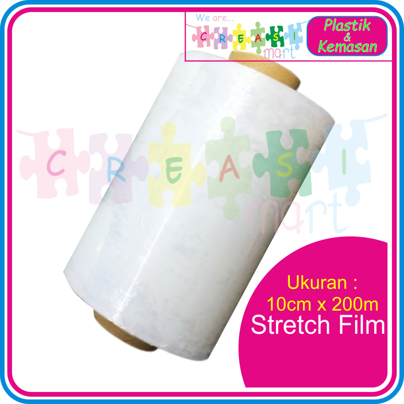 Jual Plastik Wrap 10cm x 200m STRETCH FILM Plastic Wrapping Barang ...
