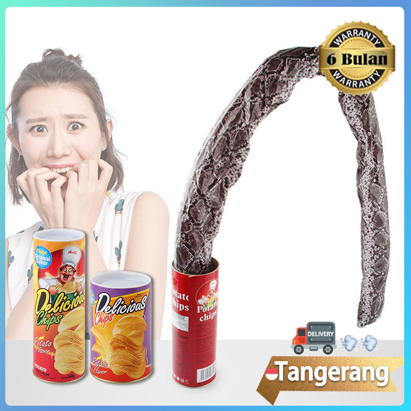 Jual Snake Potato Chips Prank Toys Alat Prank Hadiah April Mop ...