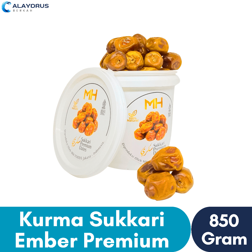 Jual Kurma Sukari Ember 850 Gram al qassim Grade A Premium | Kurma ...