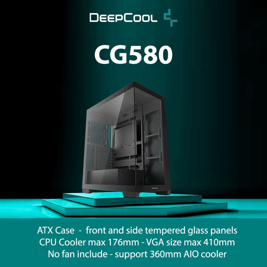 Jual Casing Deepcool CG580 - ATX Gaming Case SCENIC VIEW Deepcool CG ...