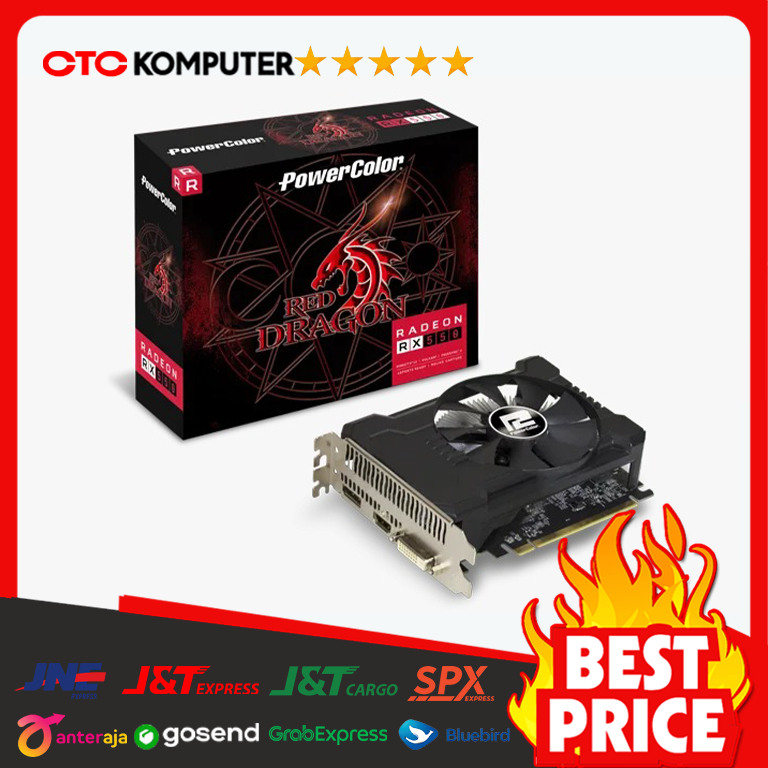 Jual VGA Card PowerColor Red Dragon Radeon RX 550 4GB GDDR5 | Shopee ...