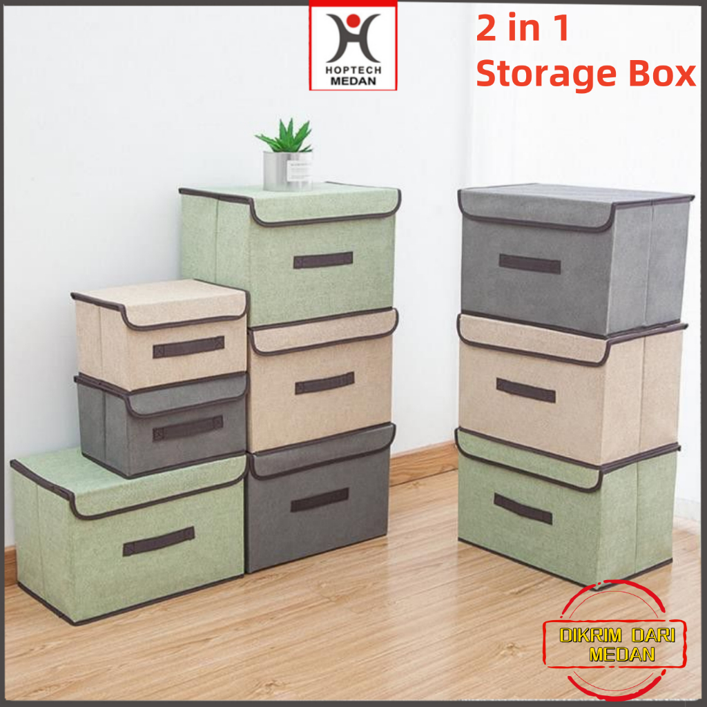 Jual STORAGE BOX liters frame baja Double Zipper Large Box 66L / Storage box lipat / Kotak ...