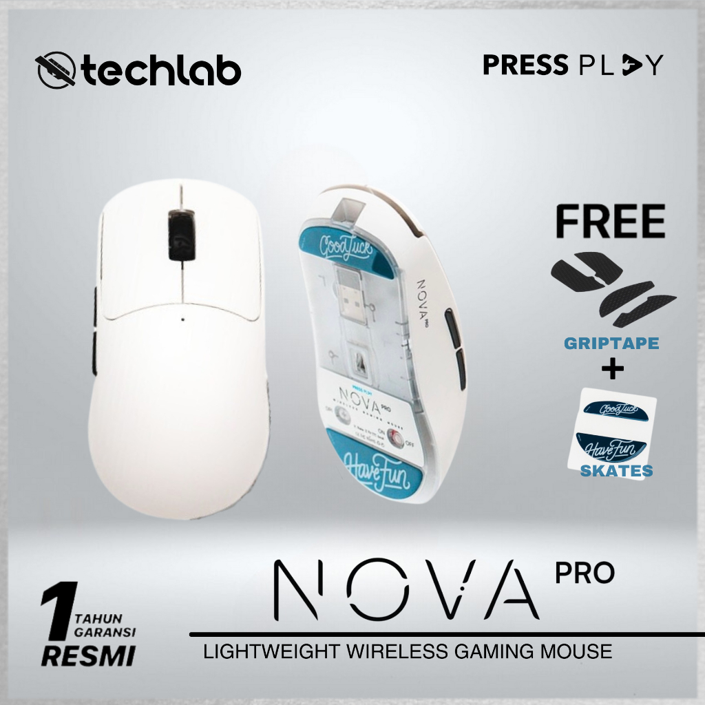 Jual Press Play Nova Pro Lightweight Wireless Gaming Mouse By Pressplay ...