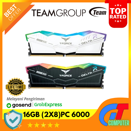 Jual Ram Team T-Force Delta RGB DDR5 16GB (2X8GB) 6000Mhz - RGB Team ...