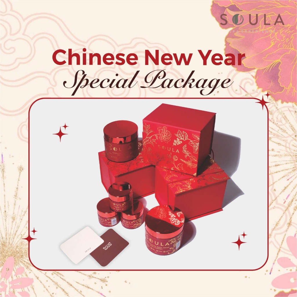 Jual Soula Chinese New Year Hampers Bubble Bath Salt Scrub Mask ...