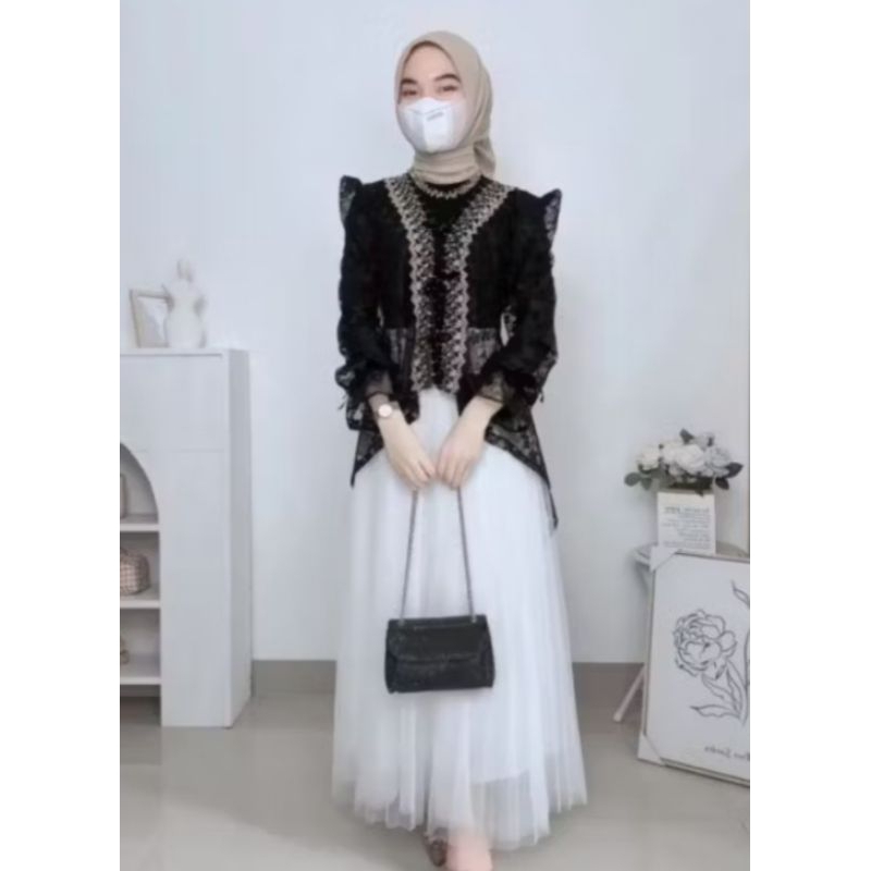 Jual Alisha outer brukat / outer kondangan | Shopee Indonesia