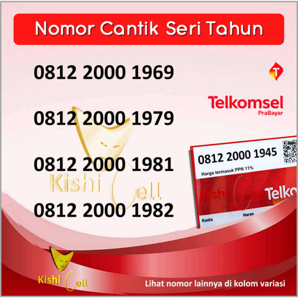 Jual Kartu Perdana Nomor Cantik Telkomsel Seri Tahun. 4G LTE 5G | Shopee Indonesia