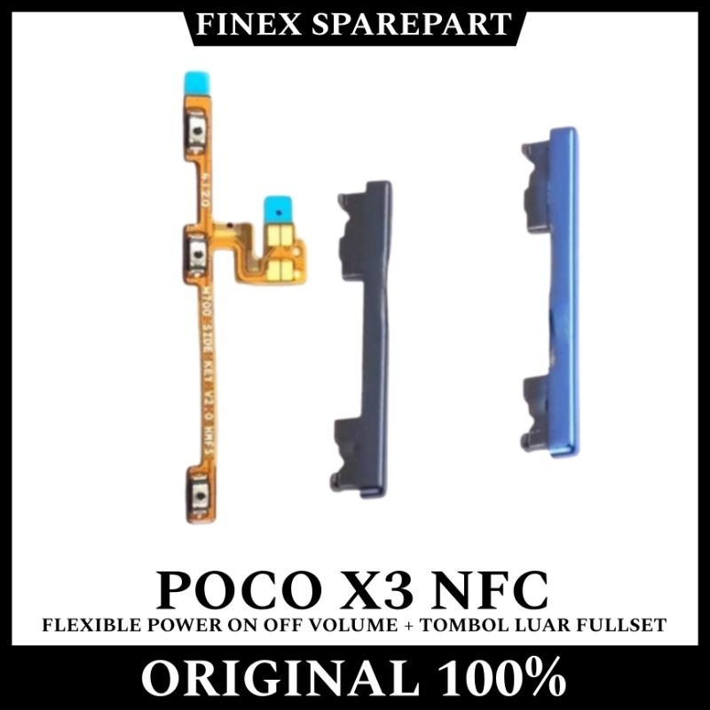 Jual Flexible On Off Volume + Tombol Luar Xiaomi Poco X3 Nfc | Shopee Indonesia