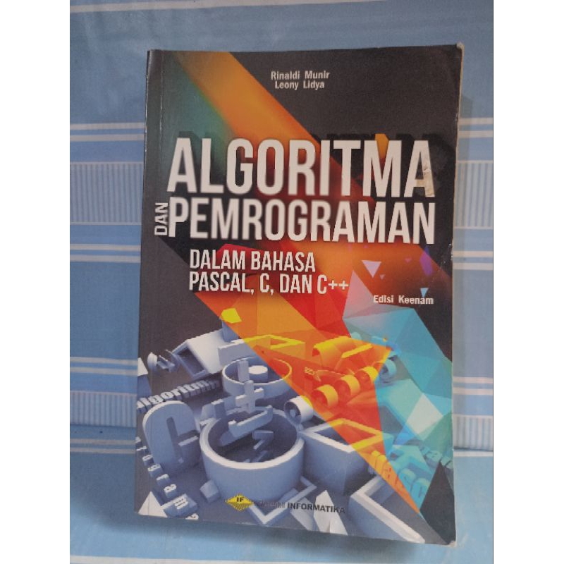 Jual ALGORITMA & PEMROGRAMAN DALAM BAHASA PASCAL,C,DAN C++ by Rinaldi Munir | Shopee Indonesia