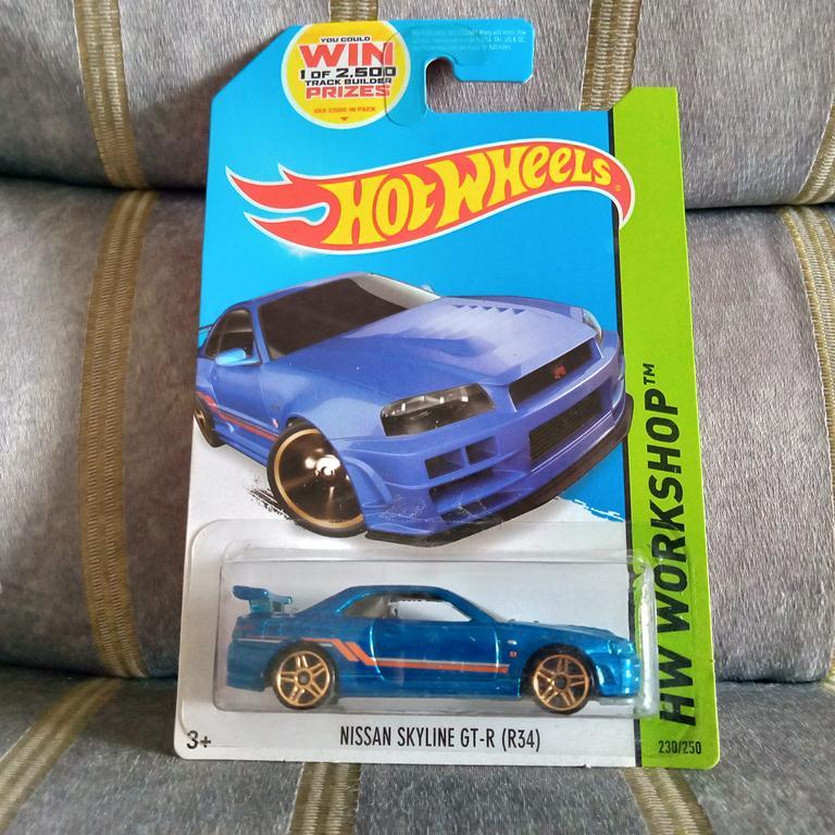 Jual HOT WHEELS NISSAN SKYLINE GTR R34 BIRU WORKSHOP | Shopee Indonesia