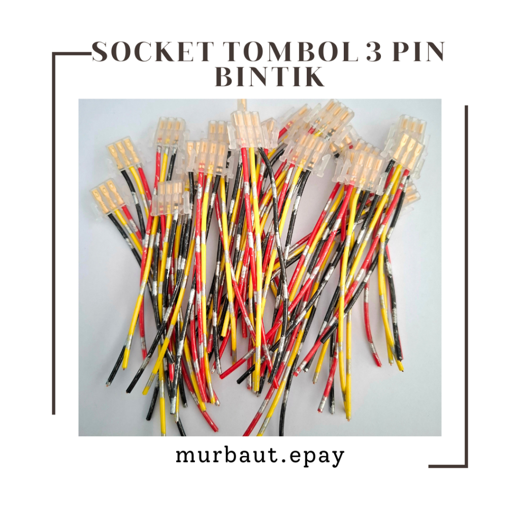 Jual SOCKET TOMBOL 3 PIN BINTIK - 1 PCS | Shopee Indonesia