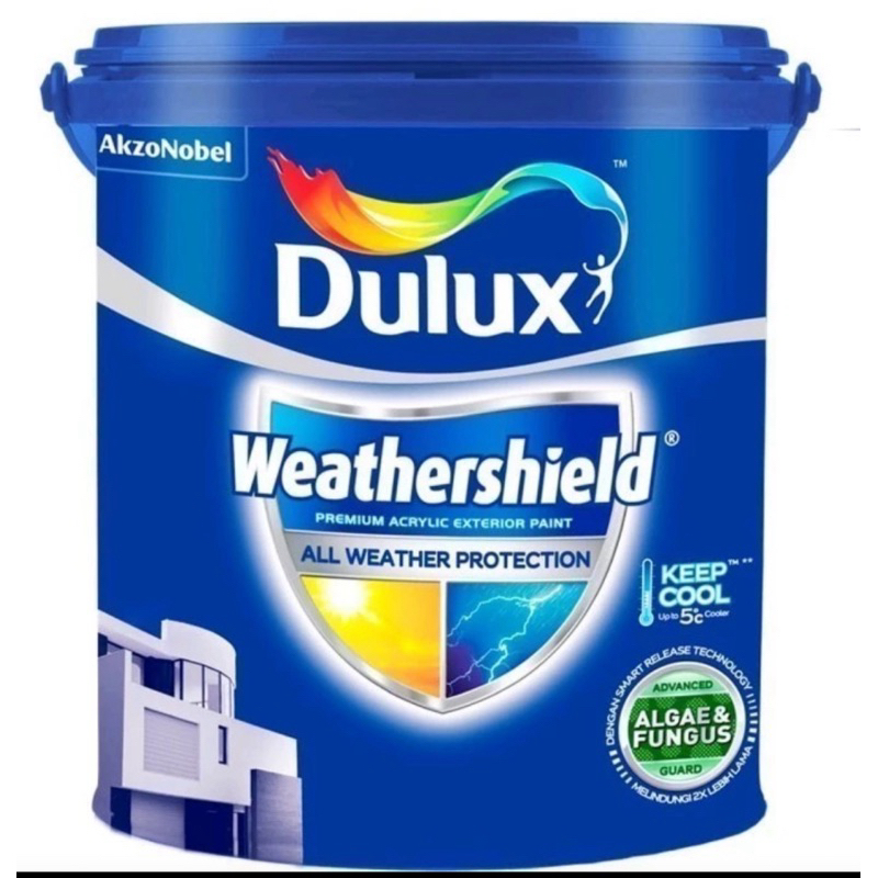 Jual CAT TEMBOK EXTERIOR Dulux Weathershield 2.5 Liter Premium Acrylic ...