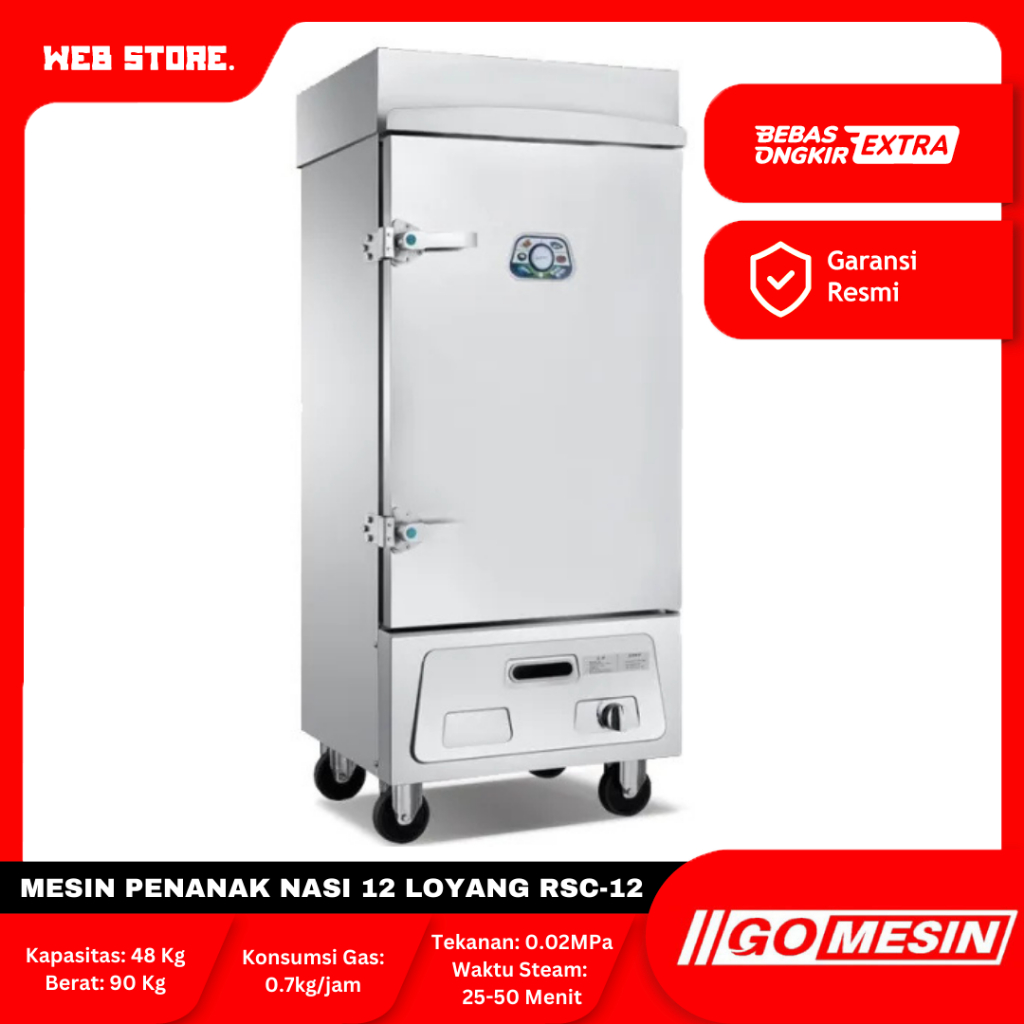 Jual Rice Steamer 12 Tray Mesin Penanak Nasi Mesin Pengukus Nasi Dimsum Catering 12 Loyang RSC ...