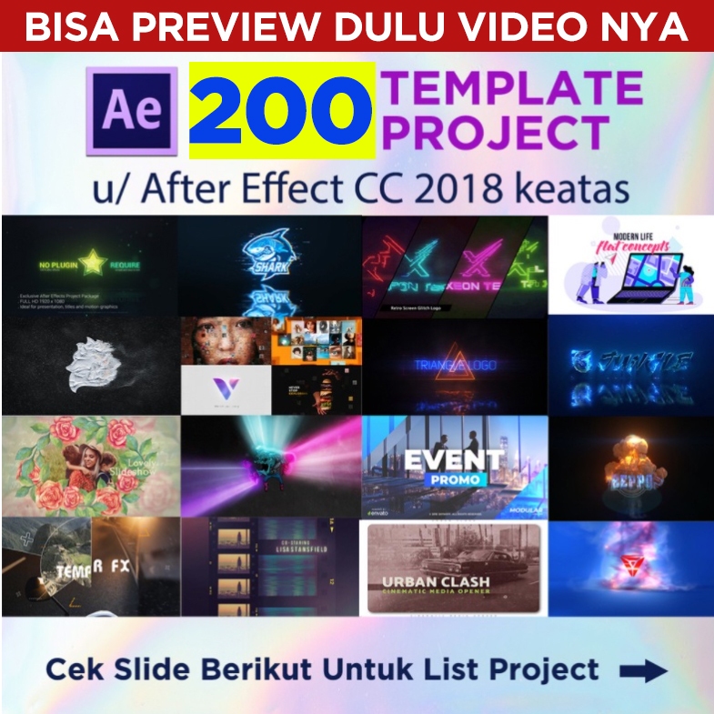 Jual 200 Project After Effect Windows | Shopee Indonesia