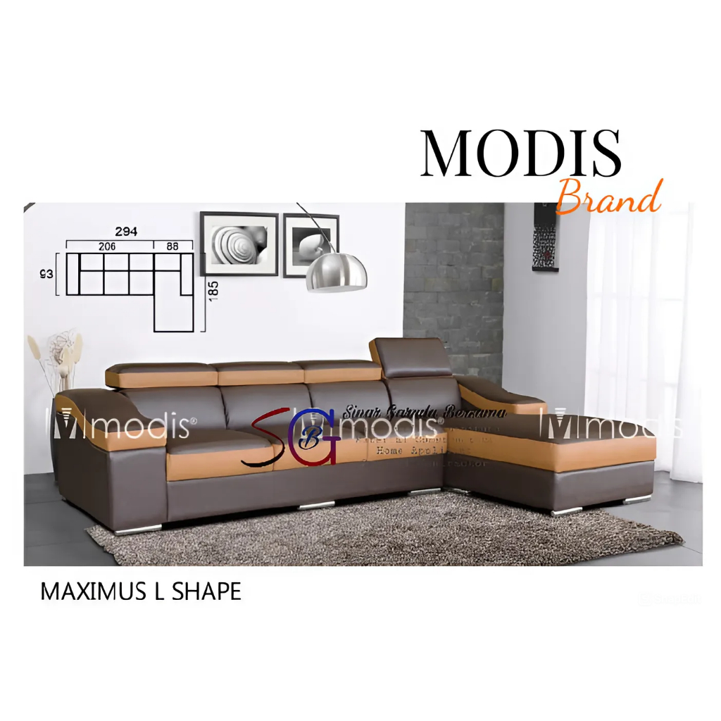 Jual MODIS SOFA PREMIUM GARANSI 5 TAHUN / SOFA LETTER L - MAXIMUS L ...