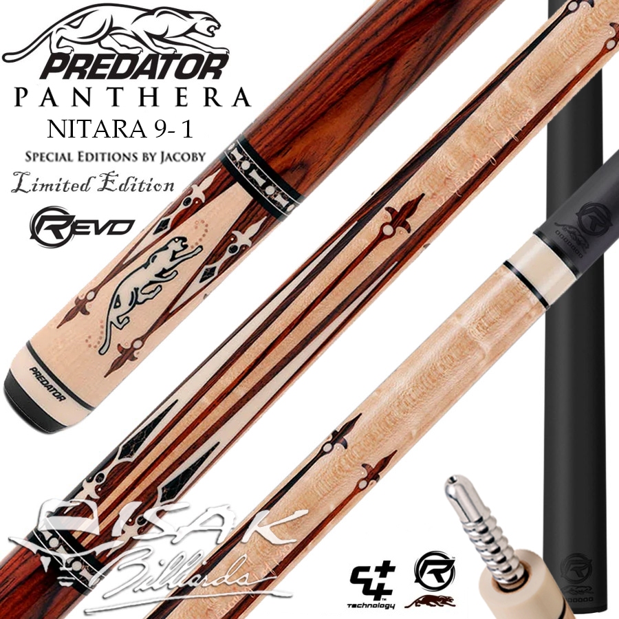Jual Predator Panthera Nitara 9-1 | Cue Revo Carbon Shaft Billiard Stick Stik Biliar | Shopee ...
