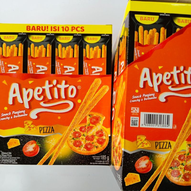 Jual Roma Apetito snack biskuit stick crunchy & berbumbu kemasan 1 box ...