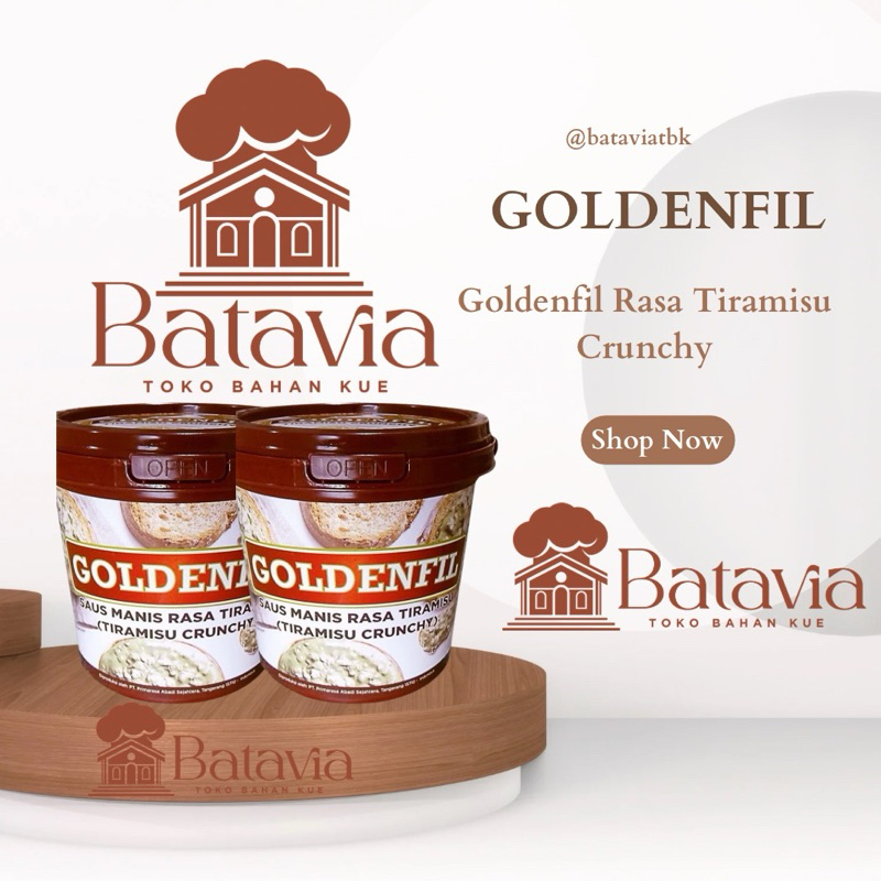 Jual Goldenfil Rasa Tiramisu Crunchy 1kg | Rasa Tiramisu Crunchy ...