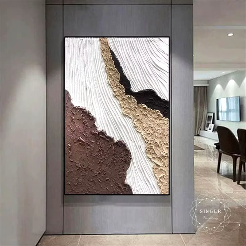 Jual lukisan dinding abstrak tekstur timbul modern art hiasan dinding ...