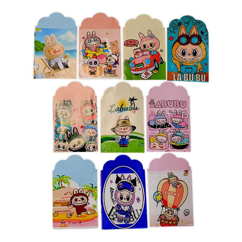 Jual AMPLOP LABUBU MEDIUM 5 PACK (50PCS) AMPLOP LEBARAN | Shopee Indonesia