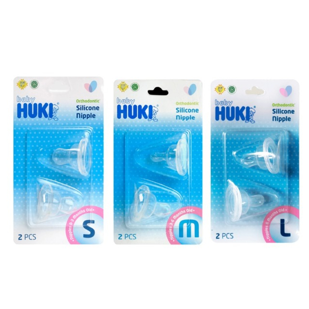 Jual Huki Orthodontic Silicon Nipple Isi 2 pcs Dot Blister | Shopee ...