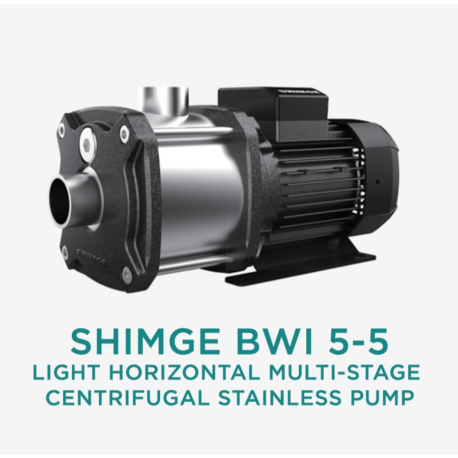 Jual SHIMGE BWI 5-5 pompa horizontal multi-stage centrifugal ss 1,3 HP ...