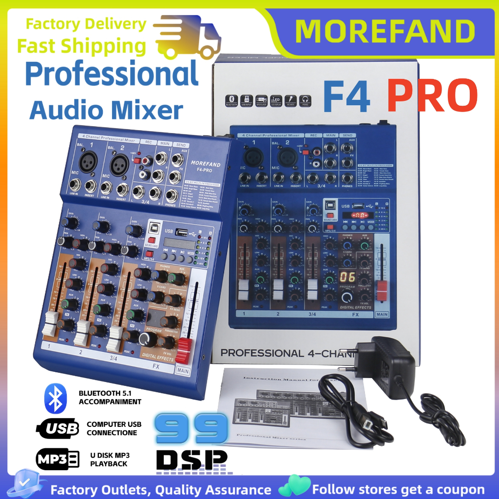 Jual Mixer 4 chanel /mixer audio/mixer 4 chanel termurah /mixer mini ...