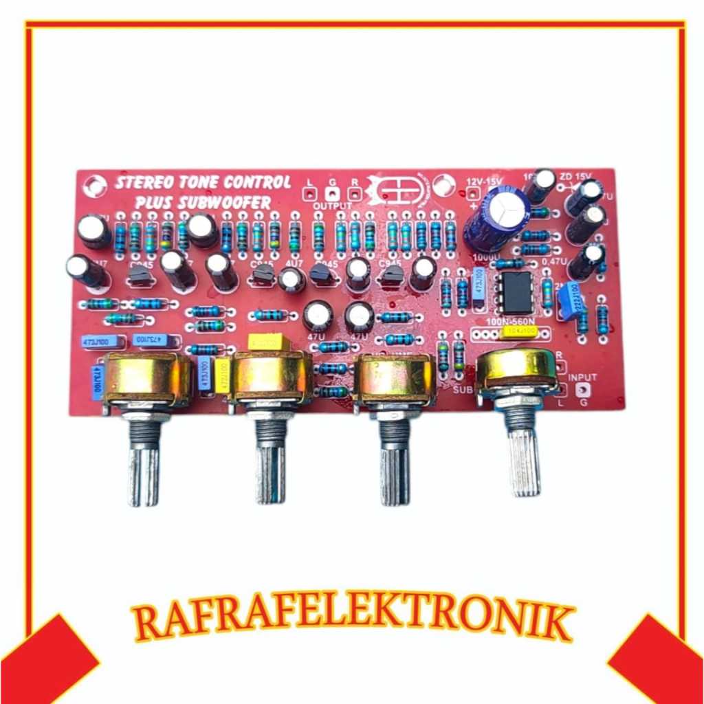 Jual TONE STEREO 4 POTENSIO || STEREO TONE CONTROL PLUS SUBWOOFER ...